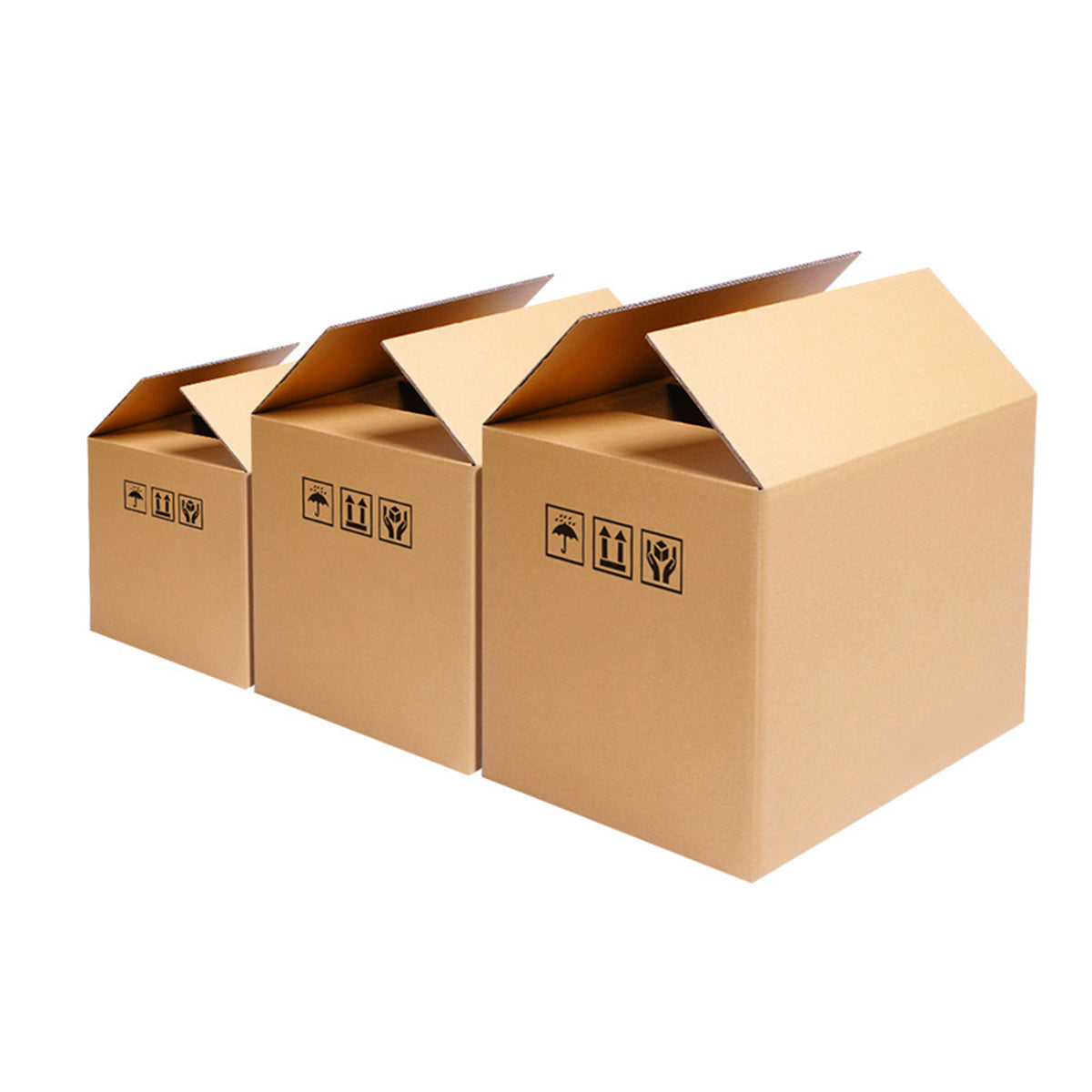 Moving Boxes Large Cardboard Packing Cartons with 3 Size Options for ...